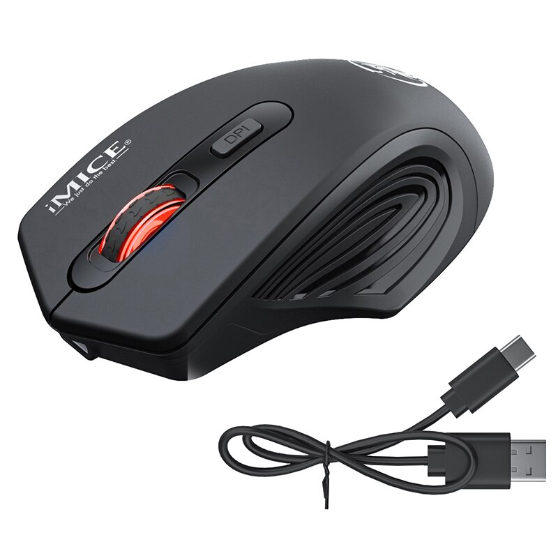 Mouse Gaming Wireless iMice IMiceG-1800, Bluetooth 5.1 si Wireless 2.4G ...