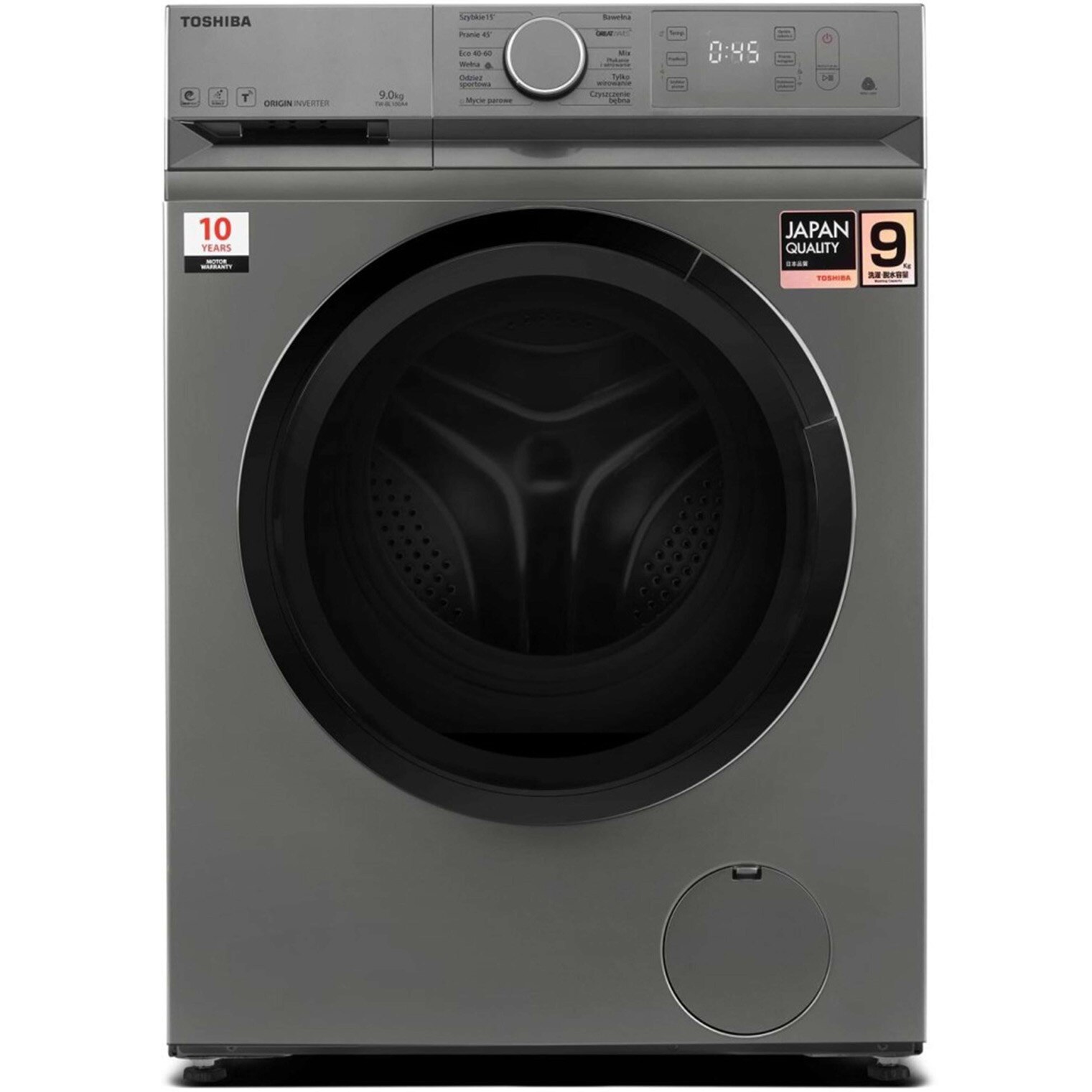 Masina de spalat Toshiba TW-BL100A4SK, 9 kg, 1400 RPM, Clasa B, Display, Ultra Fine Bubble ...