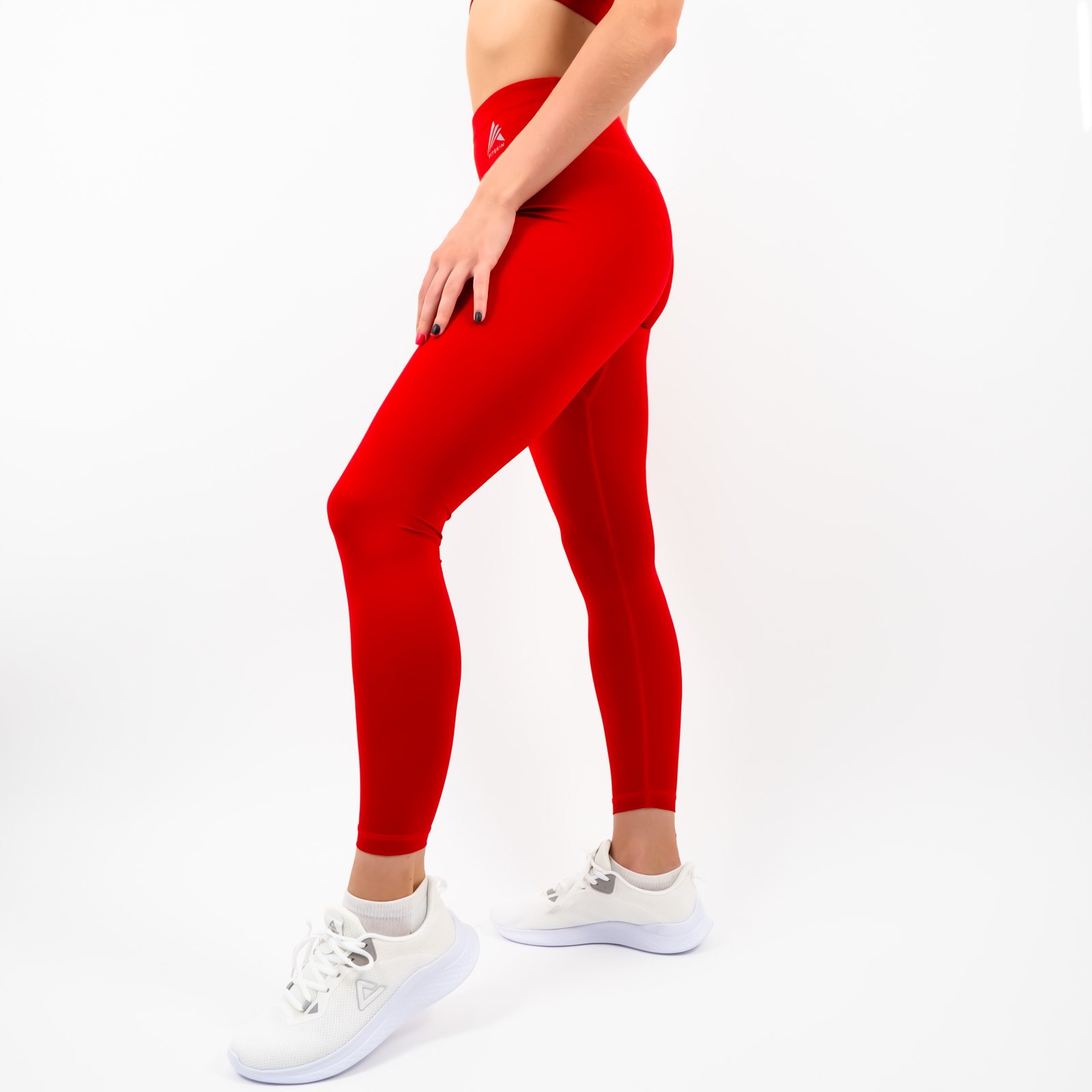 Pantaloni, Colant Fitskin Basic-Rosu L - eMAG.ro