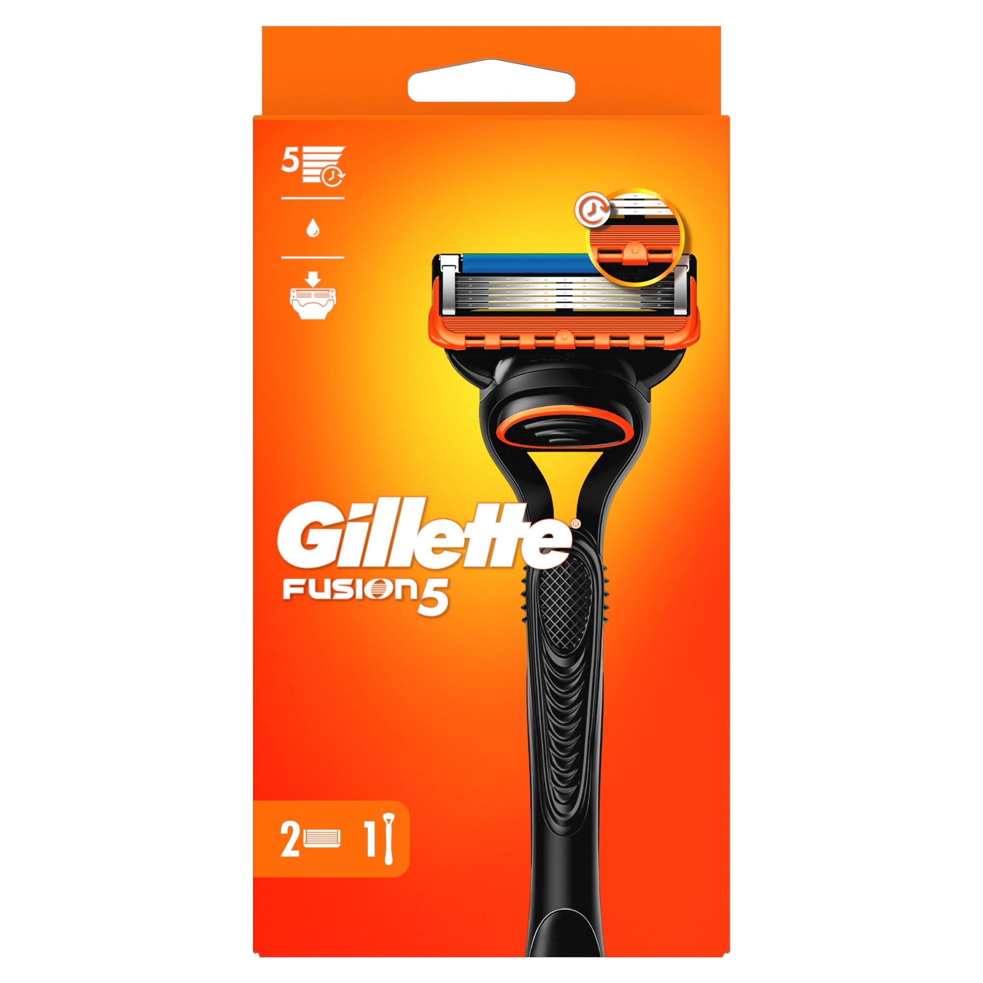 Gillette Fusion5 Férfi Borotva, 1 db borotva, 2 db cserélhető penge ...