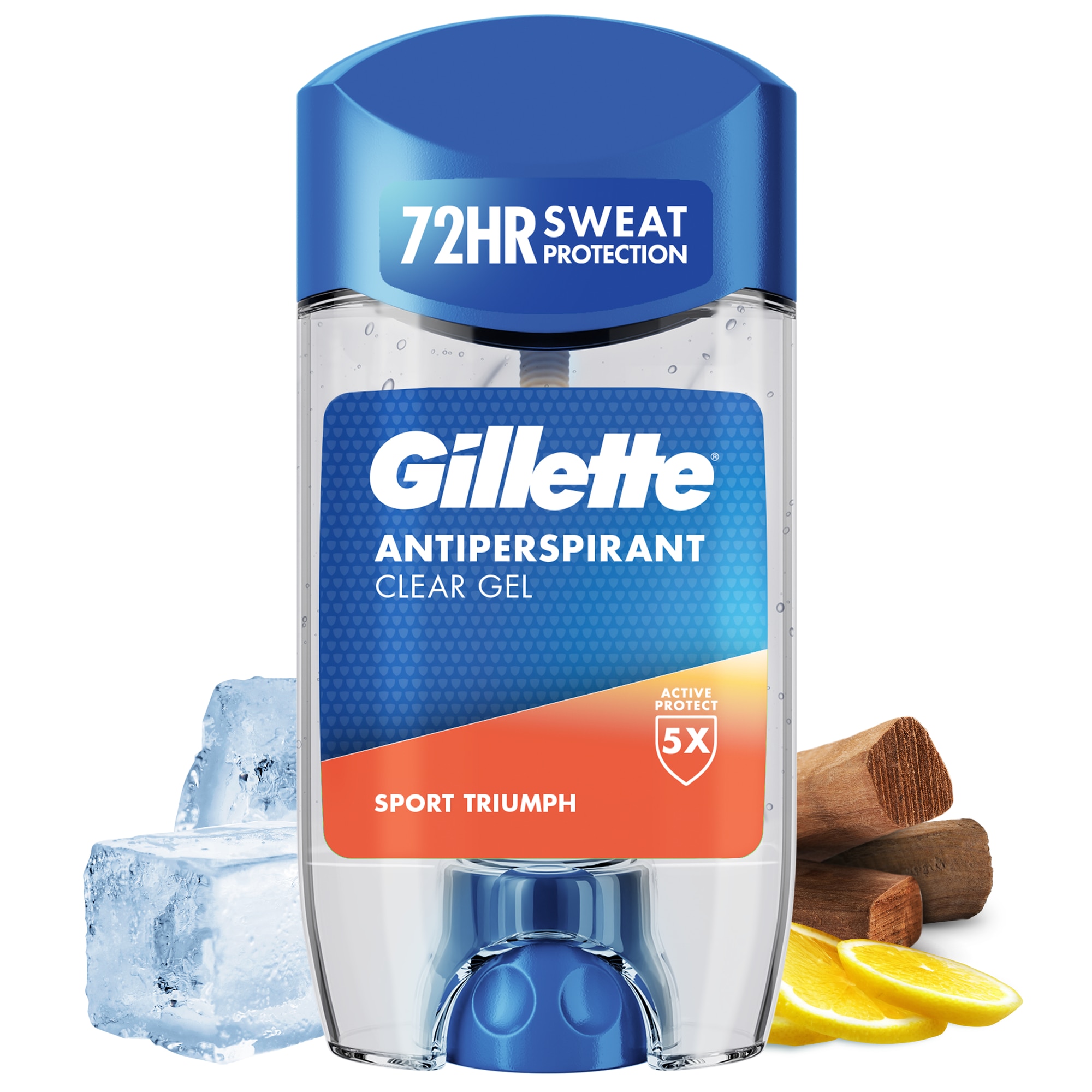 Deodorant antiperspirant stick Gillette Clear gel Sport Triumph, 70ml ...