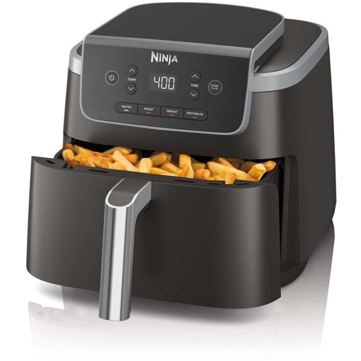 Friteuza fara ulei Airfryer Ninja AF140EU, 2000W, 4.7 L, 4 functii de ...