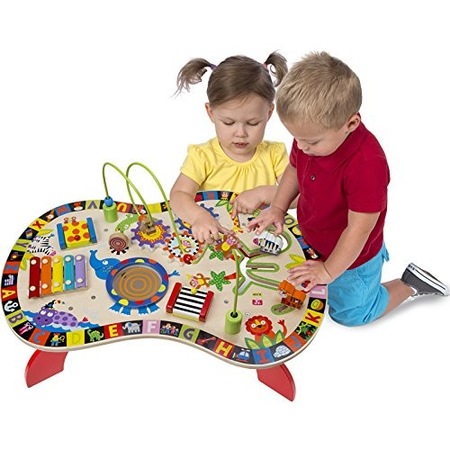 Masuta educativa multifunctionala Jumbo Busy Table din lemn - eMAG.ro