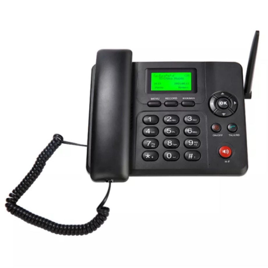 Telefon fix GSM, Dual SIM, inregistrare, SMS, Radio, Negru, 1000 mAh - eMAG.ro