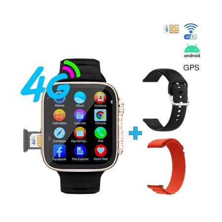 Intelligens óra C90 Max - 3 extra szíj, Bluetooth hívások, GPS, SIM ...