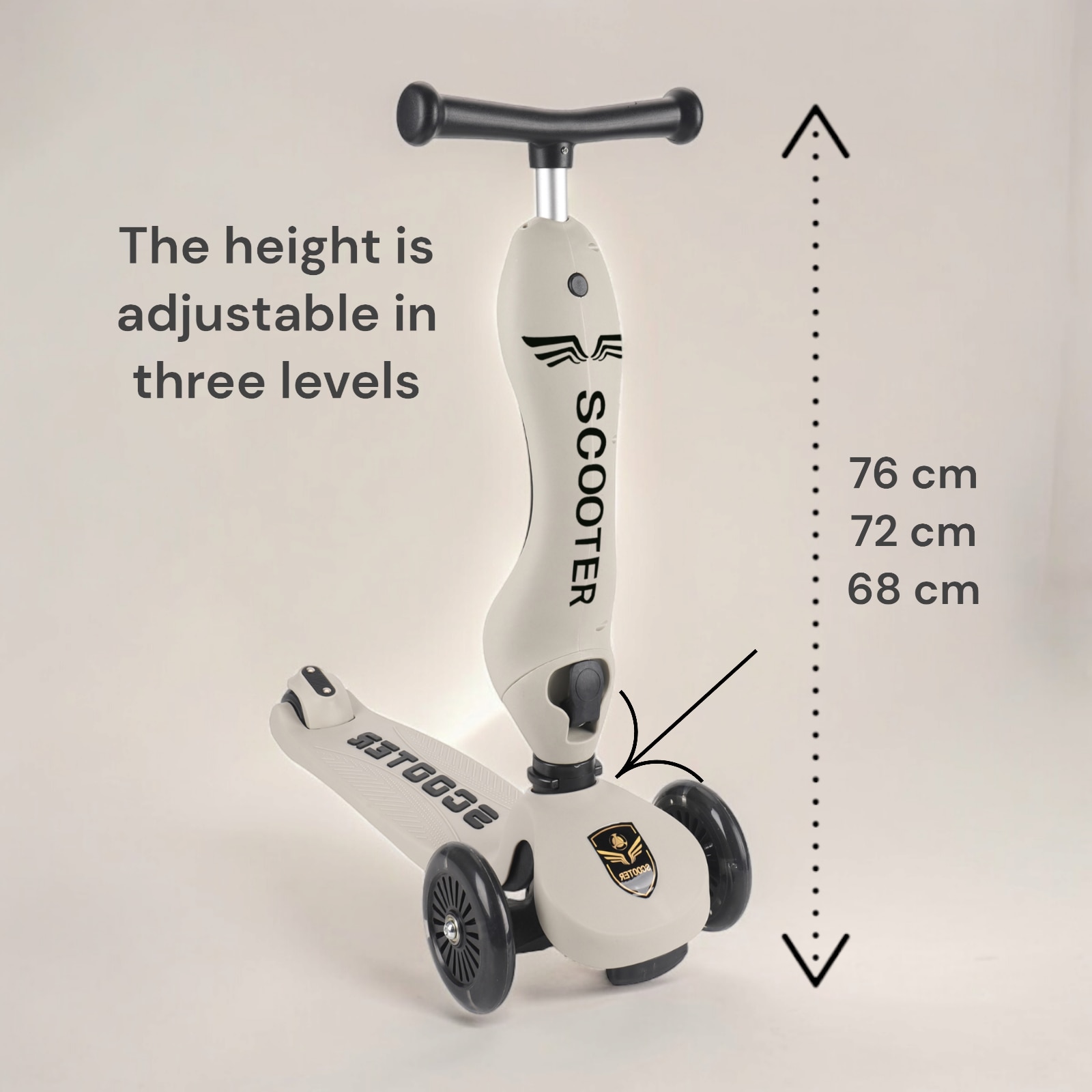 4 az 1-ben átalakítható robogó triciklivé, állítható szülői fogantyúval ...