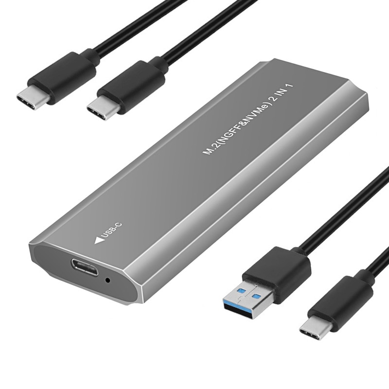 Rack Hard-disk extern, carcasa ultra-subtire aluminiu, compatibil M.2 ...