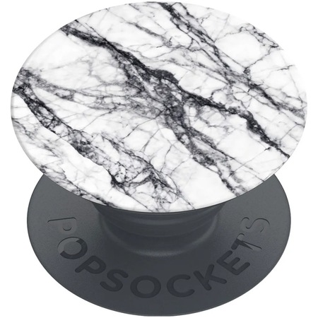 Suport universal pentru telefon, tableta, PopSockets®, suport PopGrip, Basic, White Stone Marble ...