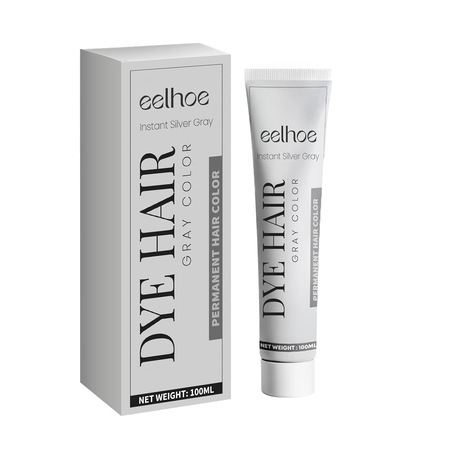 Vopsea de par naturala gri argintiu, 100ml - eMAG.ro