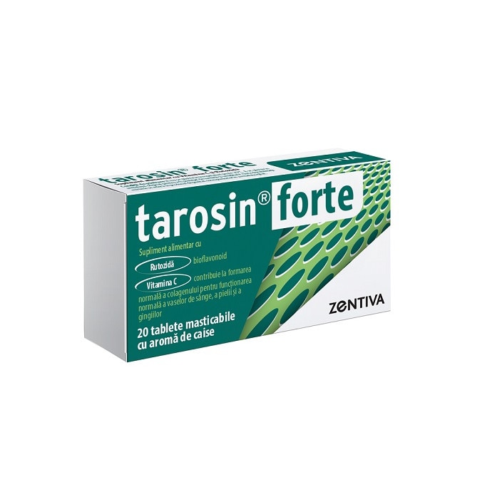 Supliment alimentar cu Vitamina C si Rutozida Tarosin Forte, 20 ...