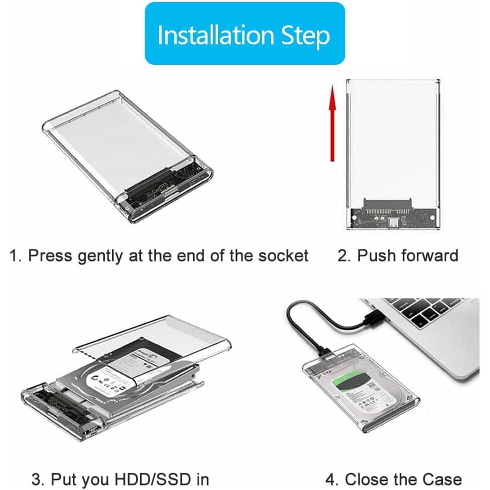 Carcasa Rack Hard-disk, Accelerare UASP, USB 3.0, SATA III, 2.5 inch ...