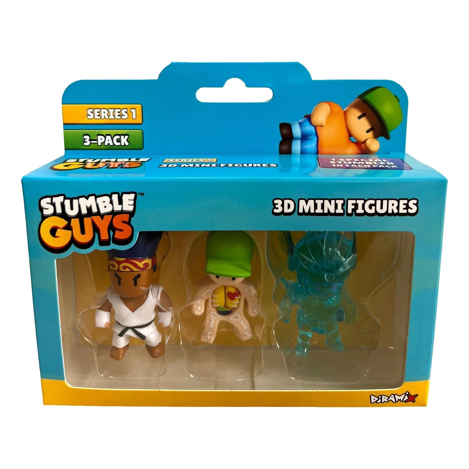 Set 3 mini figurine Stumble Guys, 3D Seria 1 - Sensei Firefist, Inside ...