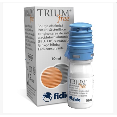 Picaturi oftalmice Trium free, 10ml, Fidia Pharma - eMAG.ro
