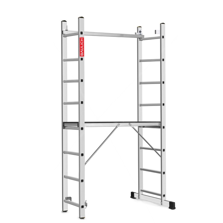 Schela din aluminiu, Baulich, Home, 2 tronsoane, 8 trepte, max 150 kg ...