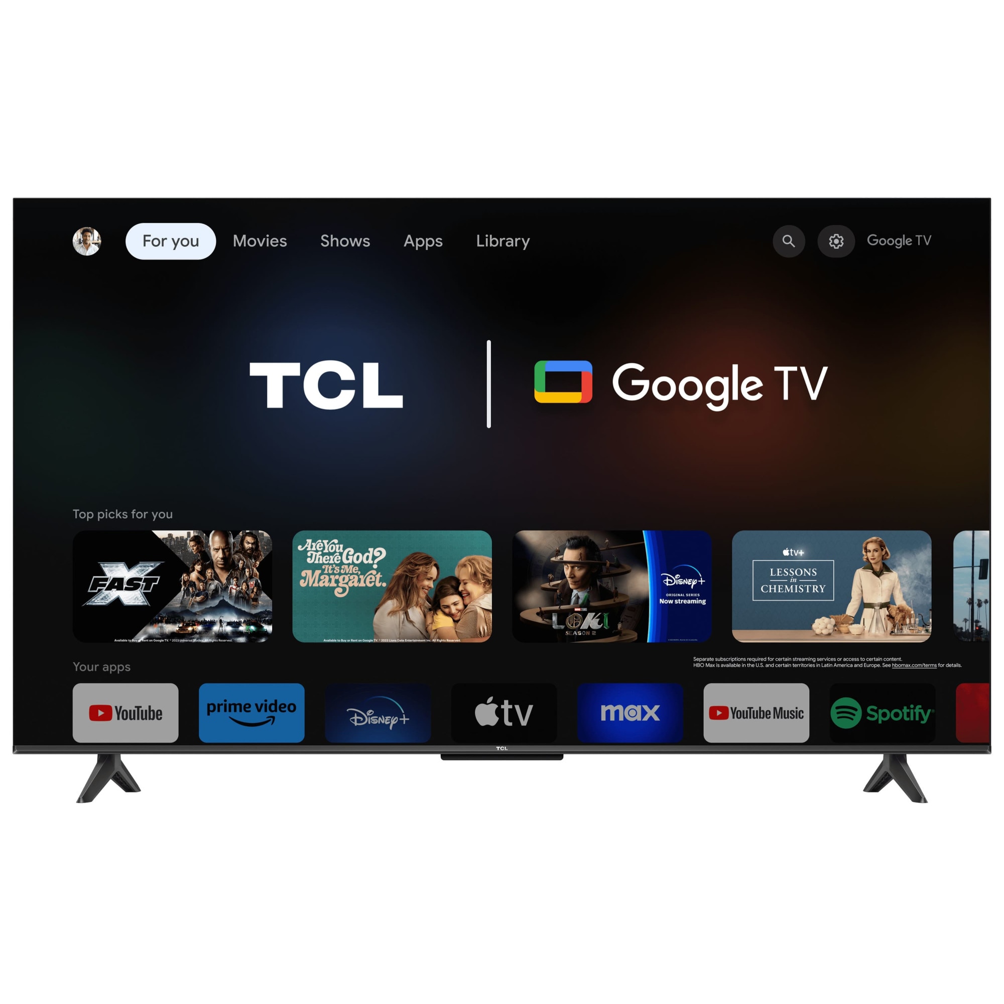Телевизор TCL LED 55V6B, 139 cm, Smart Google TV, 4K Ultra HD, Class E ...