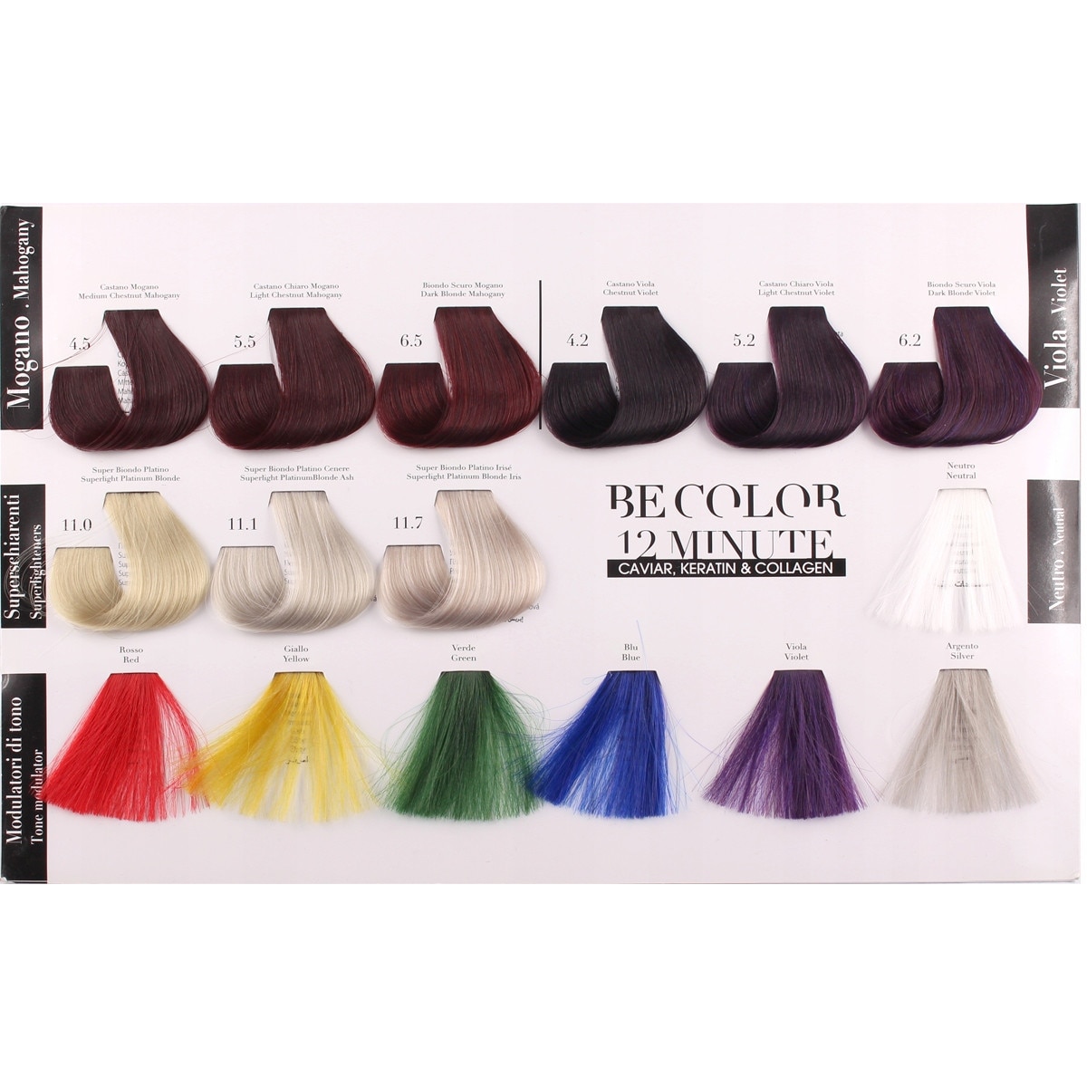 Paleta culori vopsea de par Be Color 12 Minute, acoperire 100% a ...