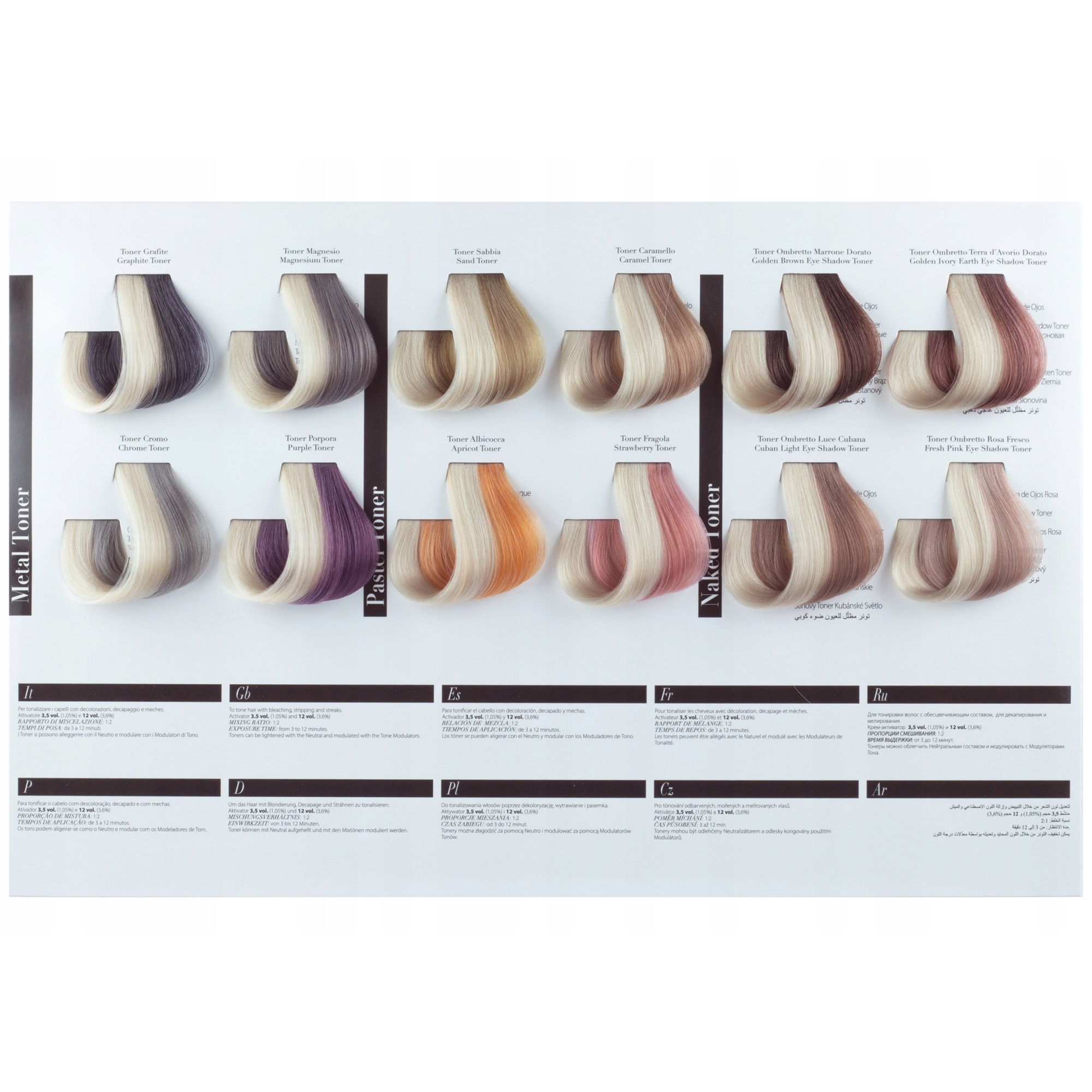 Paleta culori vopsea de par Be Color 12 Minute, acoperire 100% a ...