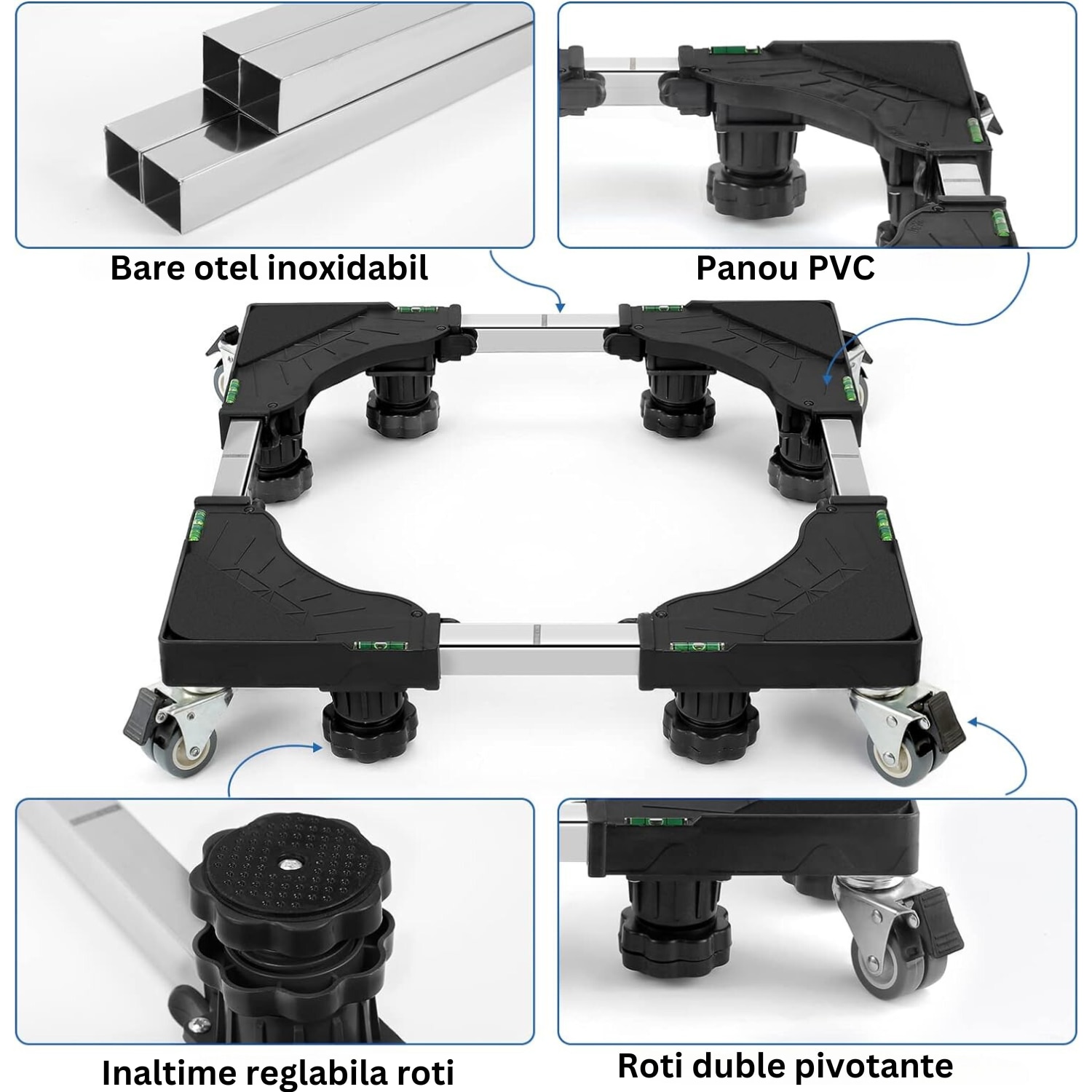 Suport pentru masina de spalat, aragaz, frigider GLIMATECH cu 8 ...