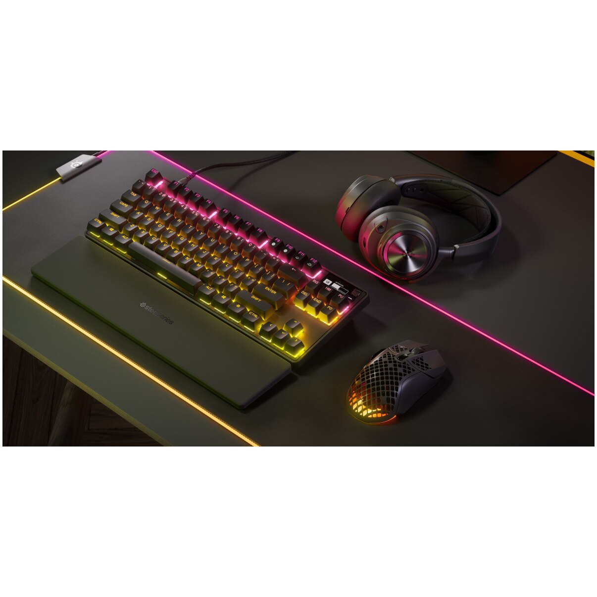 Tastatura Gaming SteelSeries Apex Pro TKL (2023), Switch OmniPoint, RGB, US, Negru - eMAG.ro