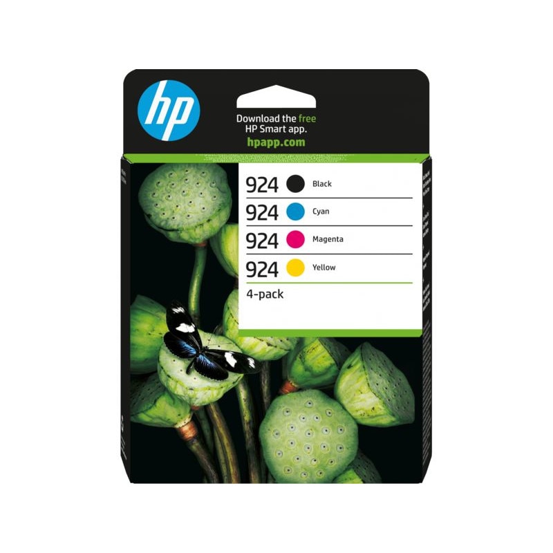 Set cartuse imprimanta inkjet HP 924, 500 pagini, negru si color - eMAG.ro
