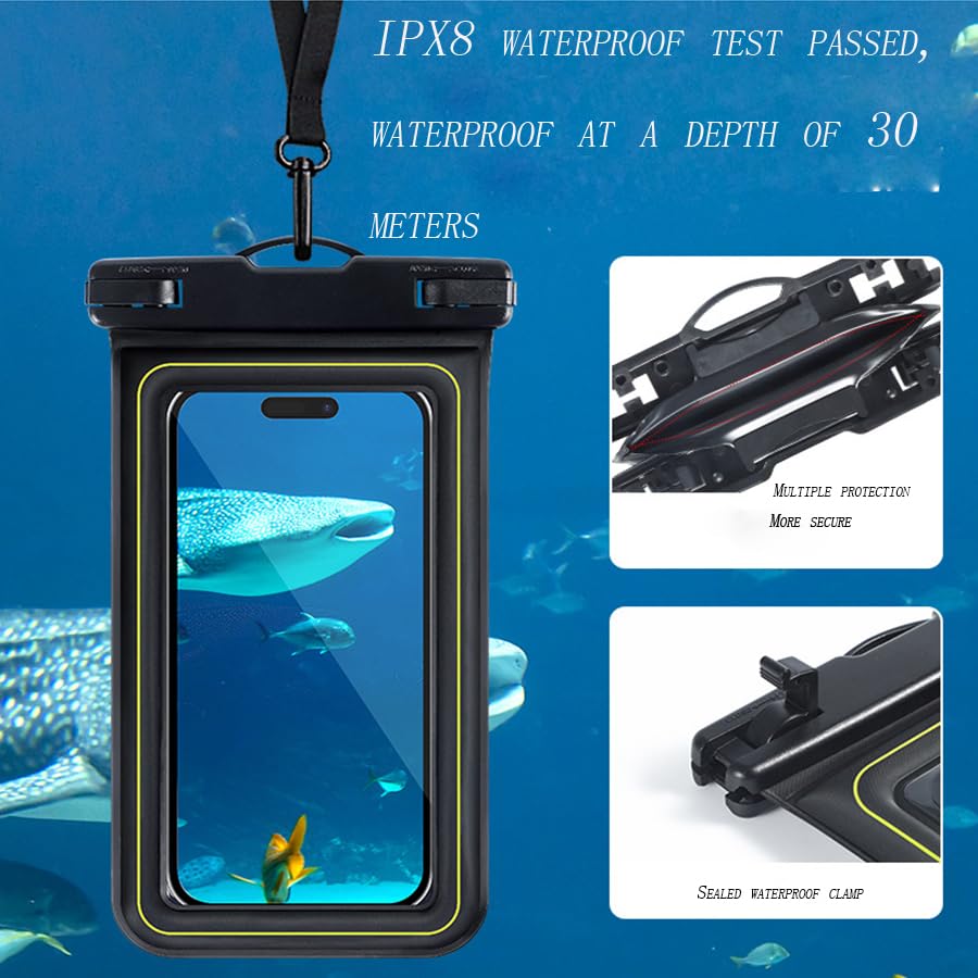Set de 2 huse subacvatice, geanta pentru telefon impermeabila, husa ...