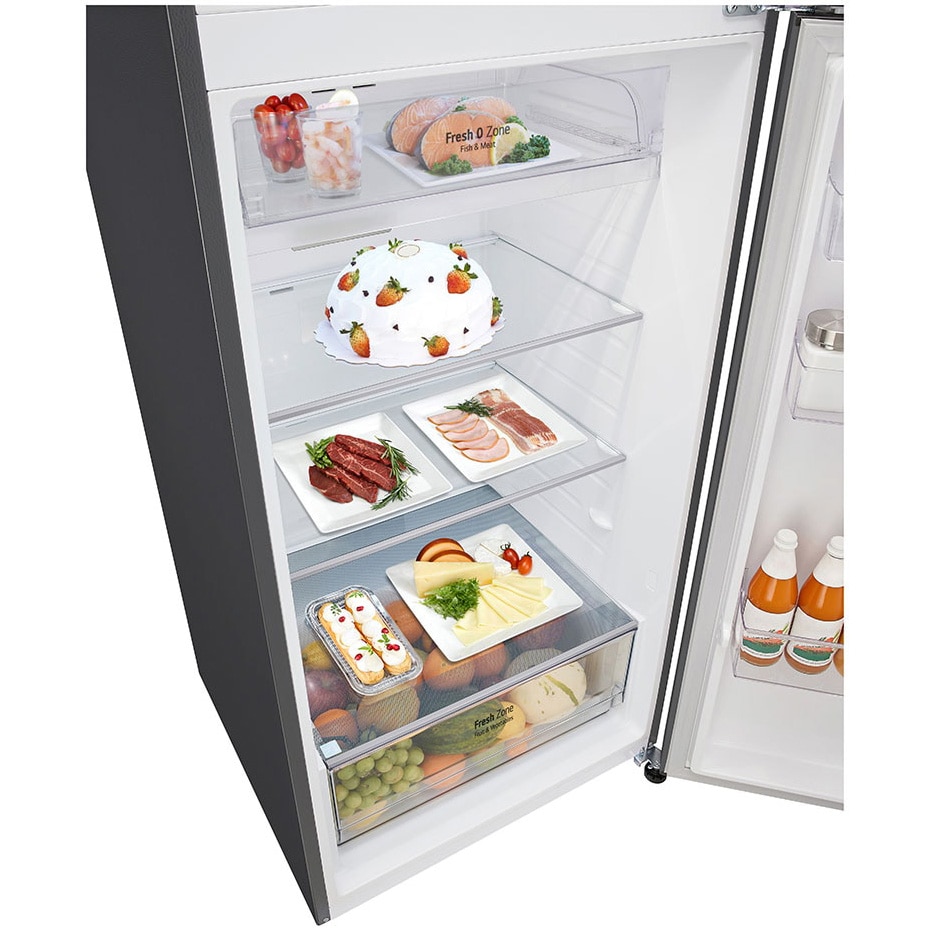Frigider cu doua usi LG GTBV44PYBKD, 461 l, No Frost, Clasa E, Display ...
