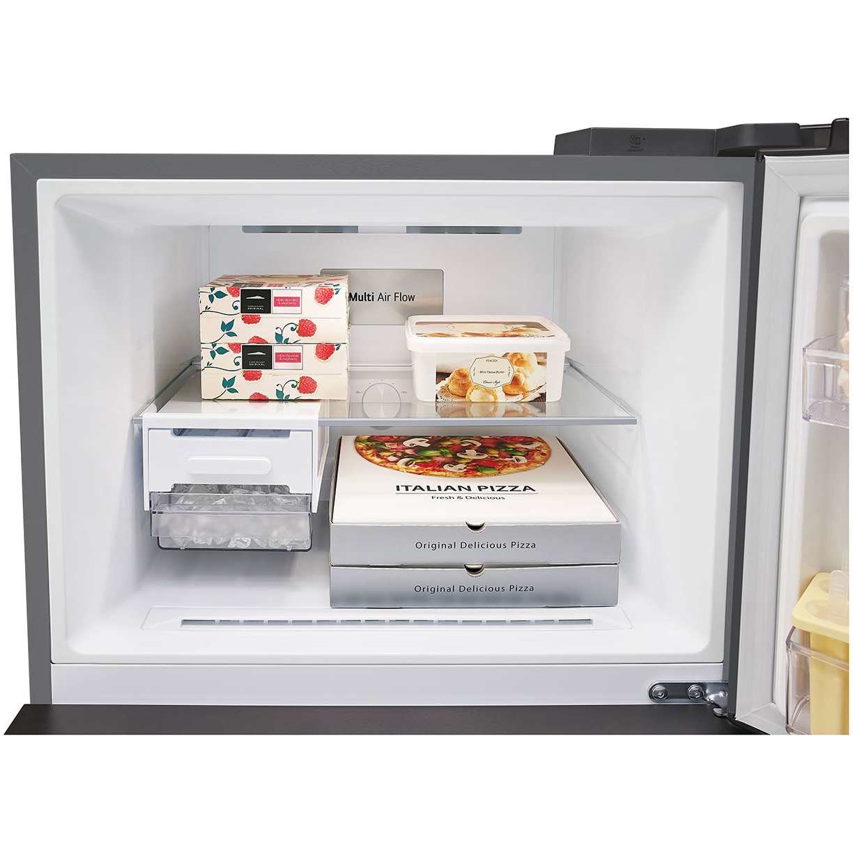 Frigider cu doua usi LG GTBV44PYBKD, 461 l, No Frost, Clasa E, Display ...