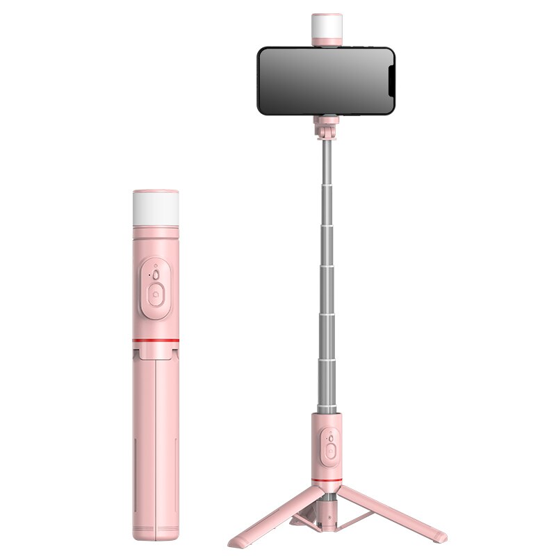 Trepied fotografic telescopic cu lumina, 76 cm, telecomanda detasabila ...