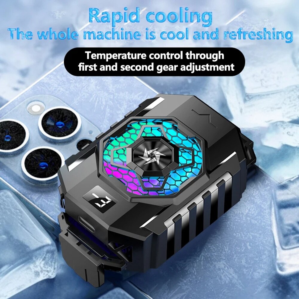 Ventilator pentru Telefon, Display - Techsuit (SL31) - Black - eMAG.ro