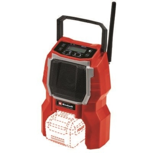 Radio portabil Einhell TC-RA 18 Li, digital, MP3, FM/AM, rosu/negru ...