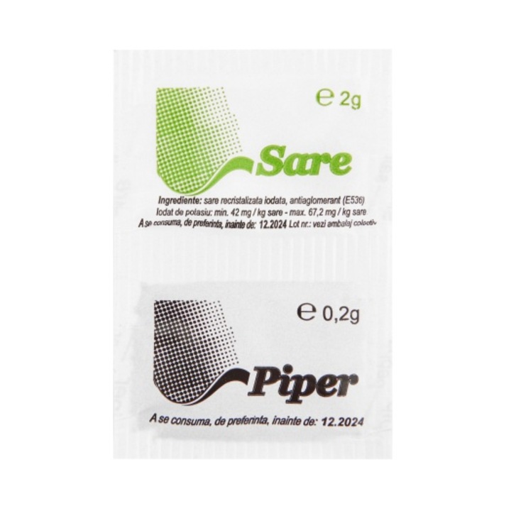 Set 2000 pliculete sare, piper - eMAG.ro