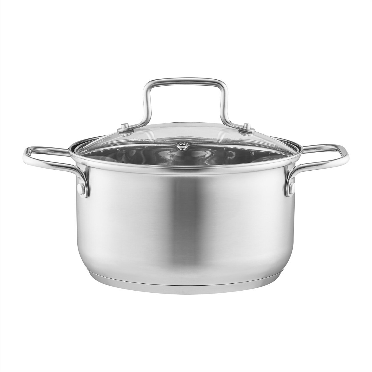 Oala inox cu capac 22cm, 3.5L, AMBITION Hugo - eMAG.ro