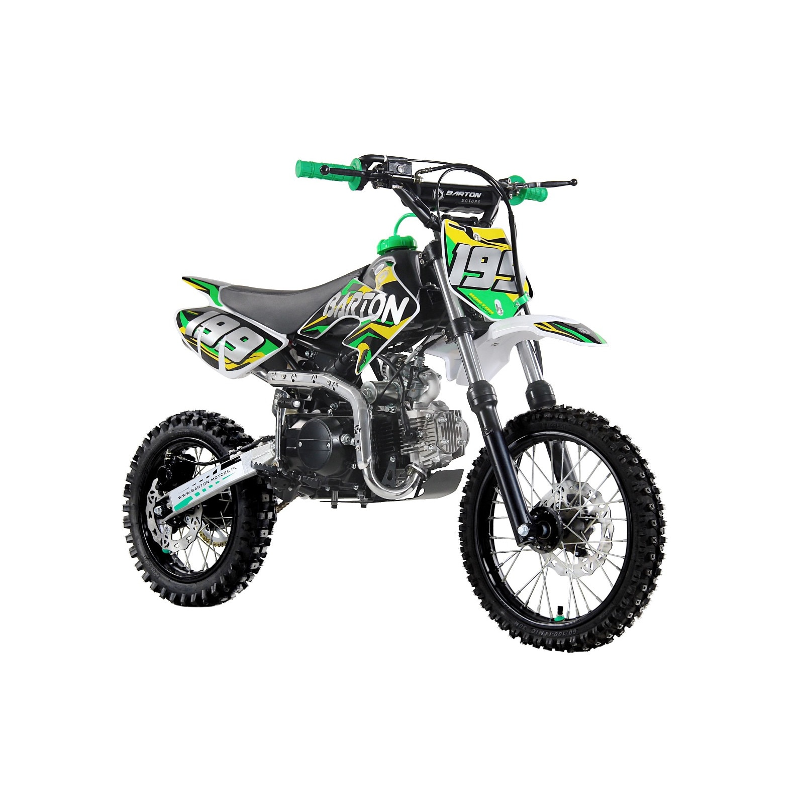 Motocicleta cross copii Barton DB125-3L, 125cc, 4T, roti 14/12 ...
