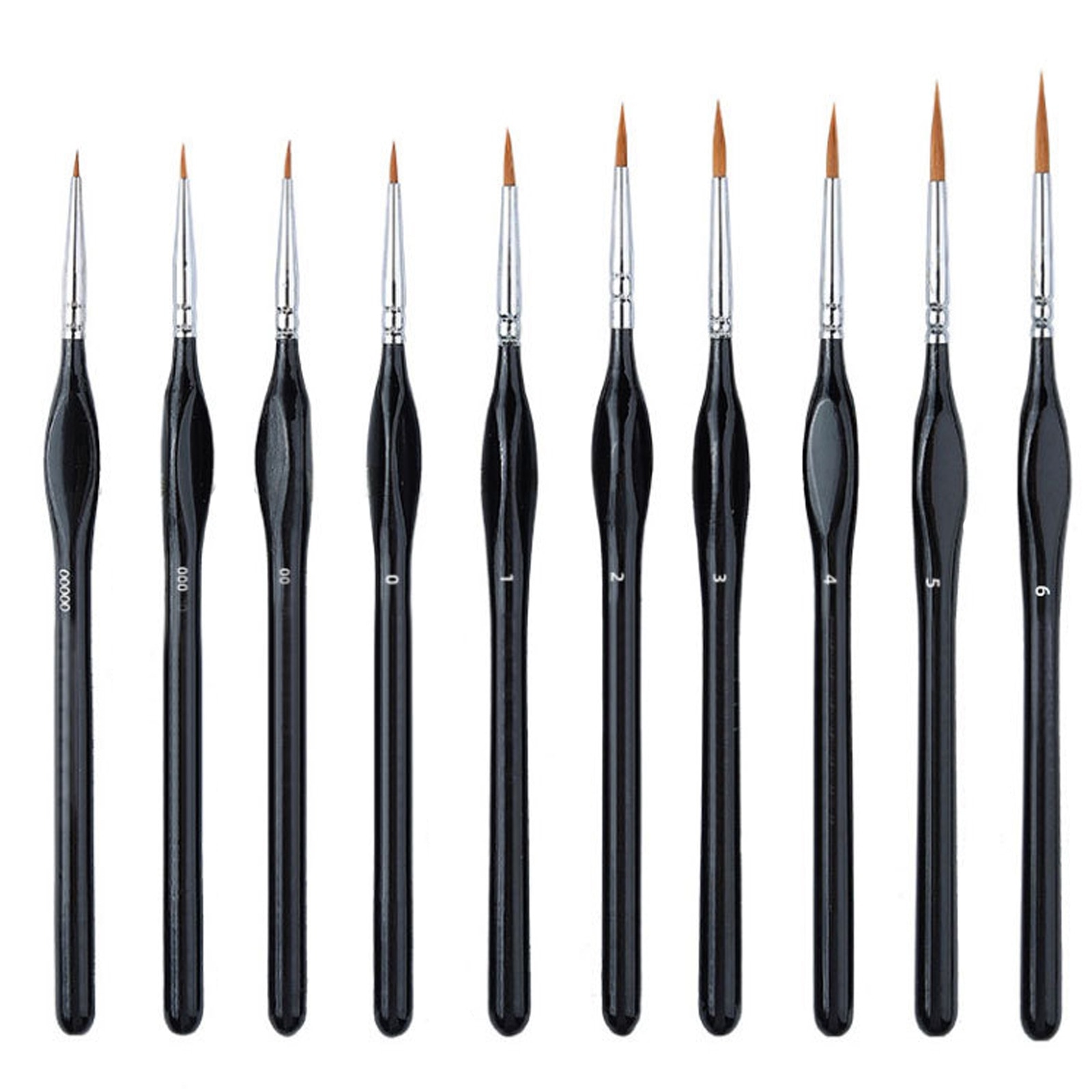Set 10 Pensule De Precizie, Zggzerg, Diferite dimensiuni, Designul ...