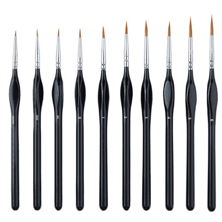 Set 10 Pensule De Precizie, Zggzerg, Diferite dimensiuni, Designul ...
