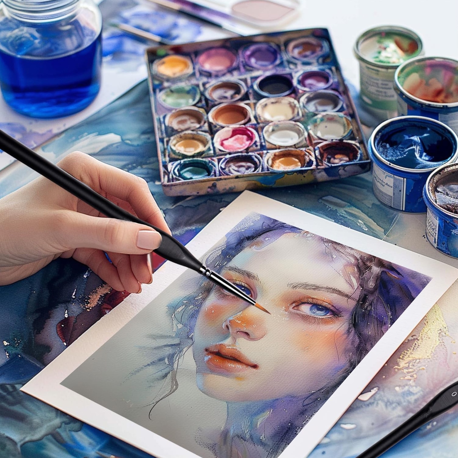 Set 10 Pensule De Precizie, Zggzerg, Diferite dimensiuni, Designul ...