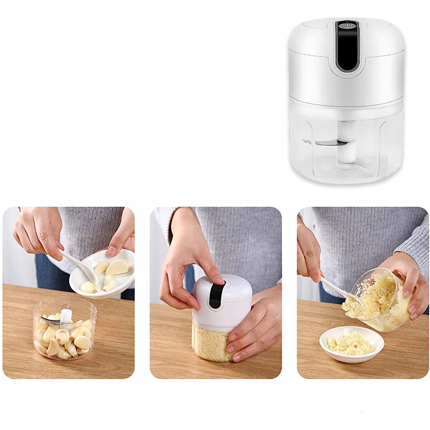 Mini tocator electric pentru legume si fructe, Zola, 12x9 cm, din ...