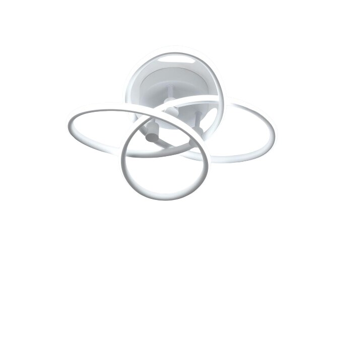 Lustra de tavan LED, forma de floare, 50 W, 4500 LM, Acril, 6500 K ...