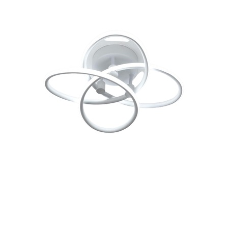 Lustra de tavan LED, forma de floare, 50 W, 4500 LM, Acril, 6500 K ...