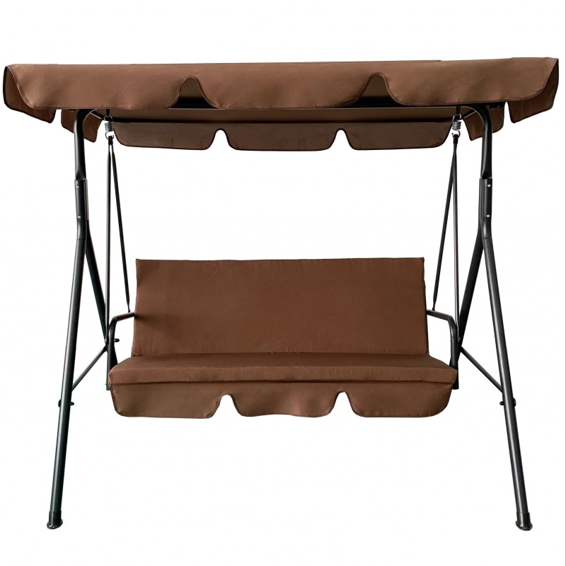 Balansoar de gradina cu umbrar DeHome® Joy L2000, 3 locuri, 170 x 115 x ...
