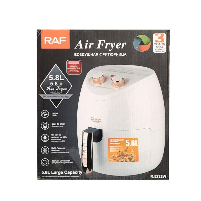 Friteuza electrica profesionala Air Fryer alb, AT PERFORMANCE®, RAF Air ...