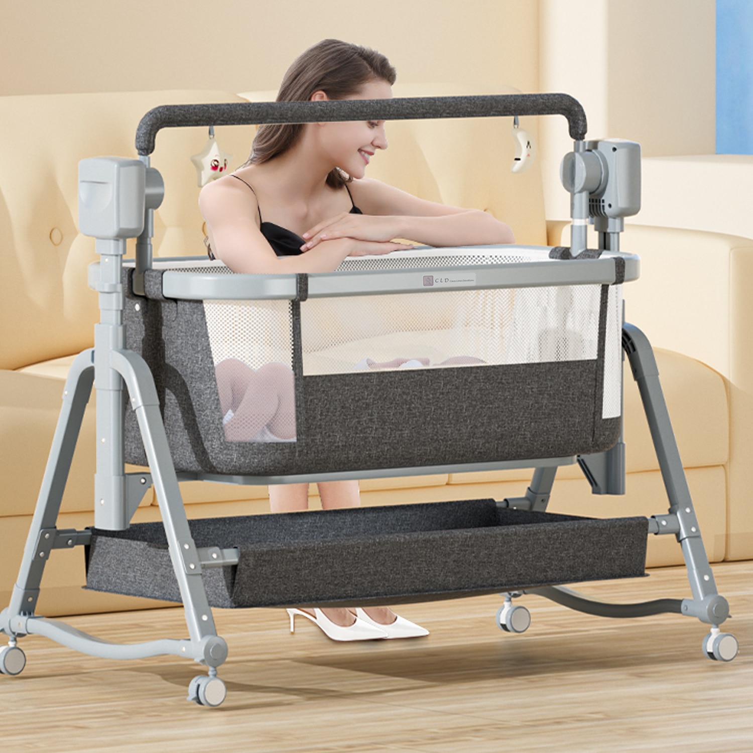 Patut Electric Multifunctional Bebelusi, co-sleeper, inaltime ...