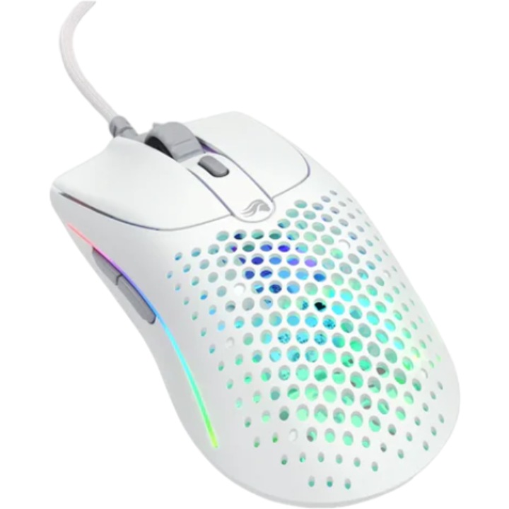 Mouse Glorious Model O 2 PRO, 26000 DPI, Ultralight 59g, 6 butoane, Alb ...