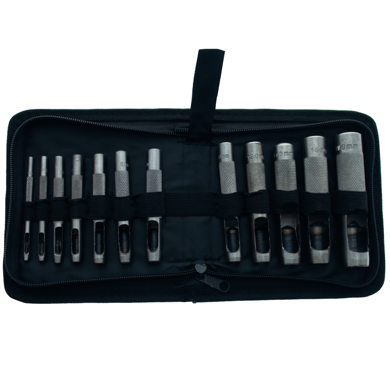 Set 12 buc. preducele (perforatoare) pentru piele, cauciuc, marime 3 mm ...