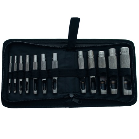 Set 12 buc. preducele (perforatoare) pentru piele, cauciuc, marime 3 mm ...