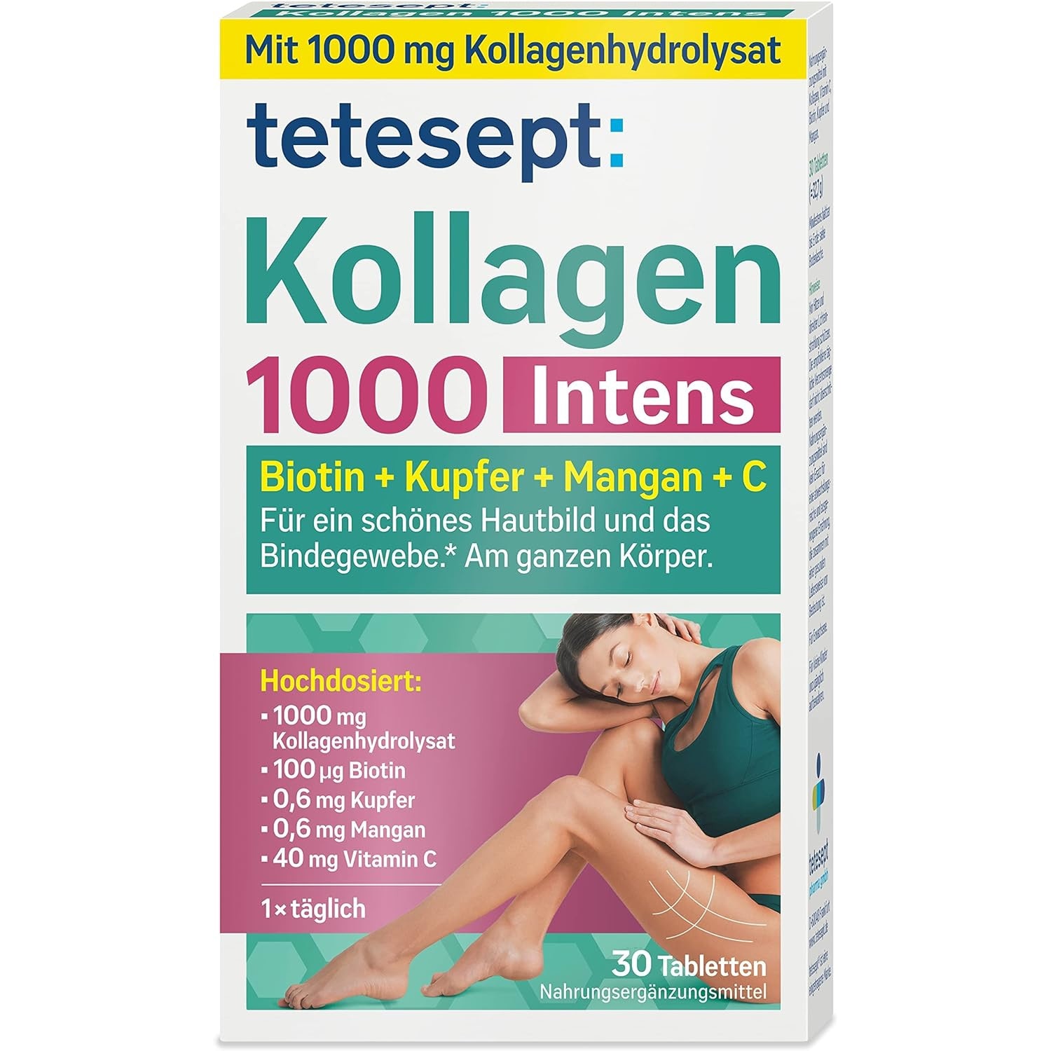Supliment alimentar Collagen 1000 Intens cu colagen, vitamina C ...