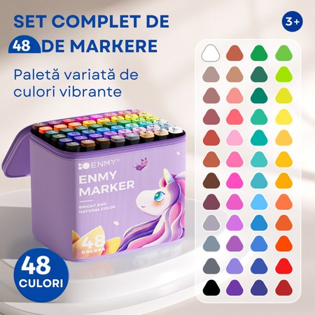 Set 48 de carioci profesionale, cerneala pe baza de alcool, INCO ...
