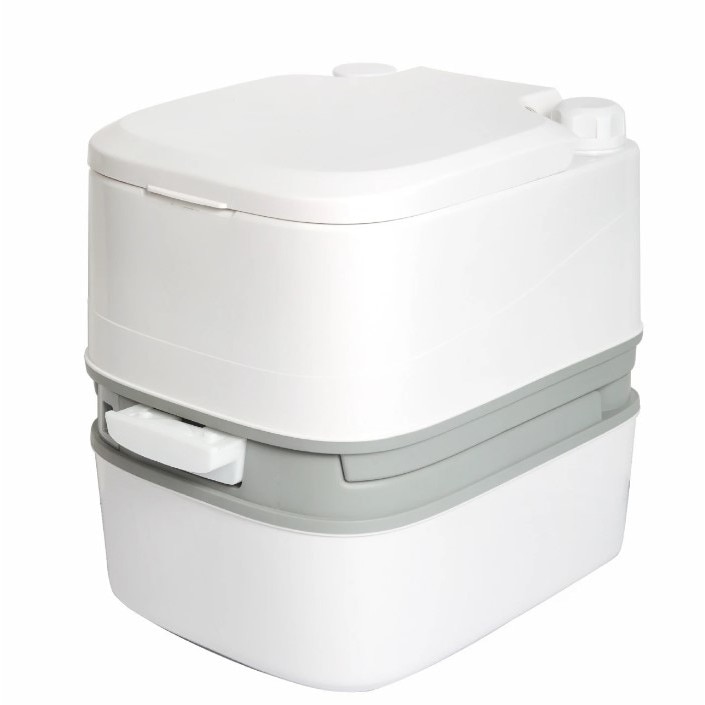 Toaleta Portabila Ecologica, cu Pompa Apa cu Piston, Evacuare Dubla a ...