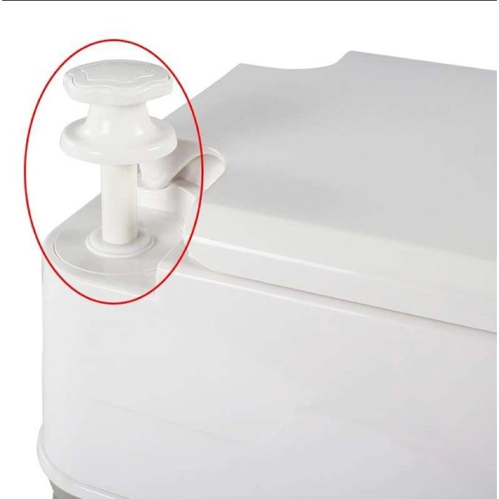 Toaleta Portabila Ecologica, cu Pompa Apa cu Piston, Evacuare Dubla a ...