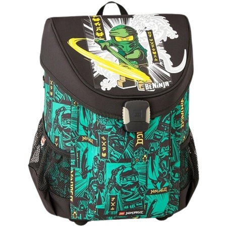 Ghiozdan scoala Easy LEGO Core Line - design NinjaGo, Green - eMAG.ro